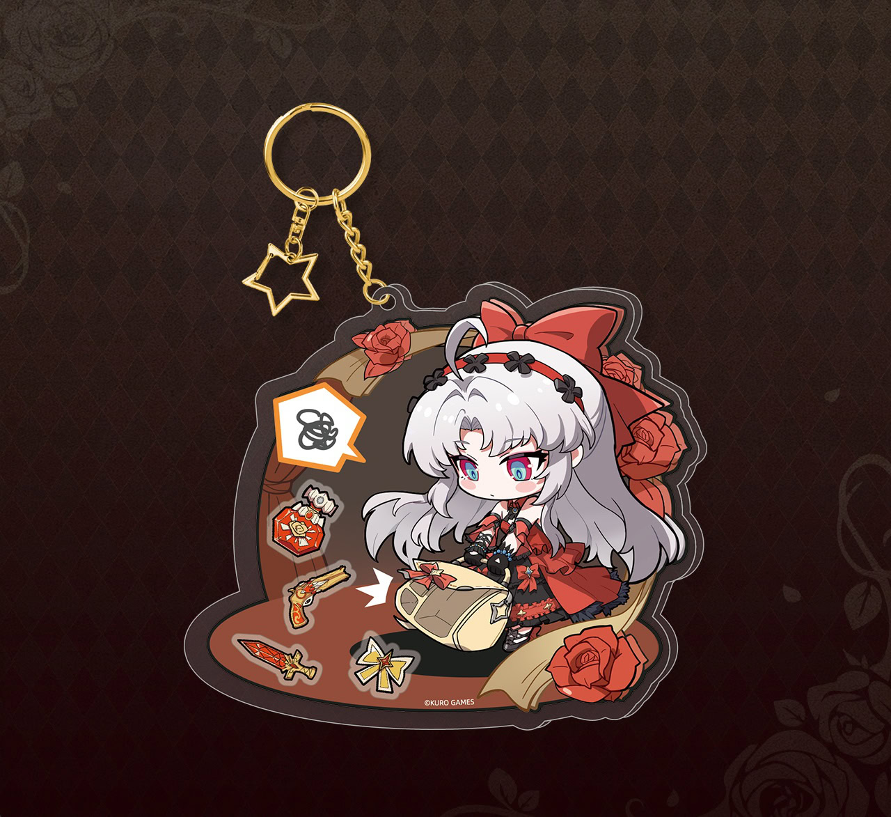 Carlotta Ball Invitation Series Shakeable Acrylic Keychain | Yogoods x ...