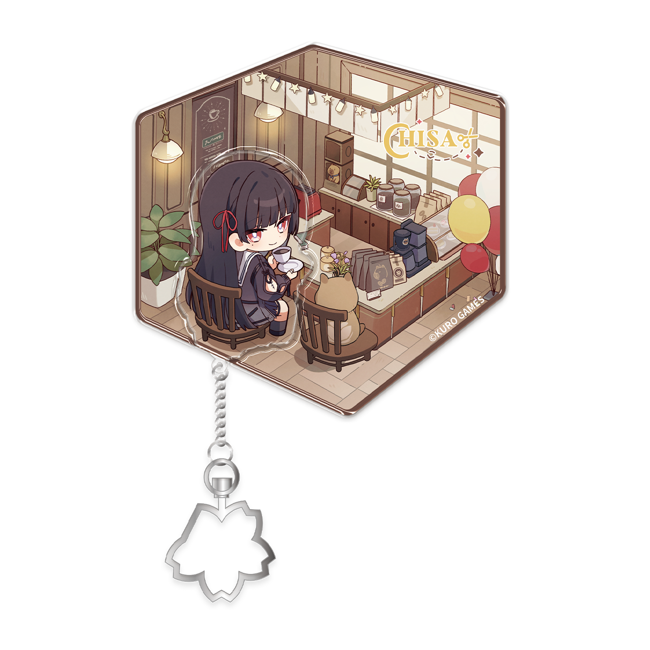 Wuthering Waves Resonator Themed Chibi Chisa Acrylic Fridge Magnet ...